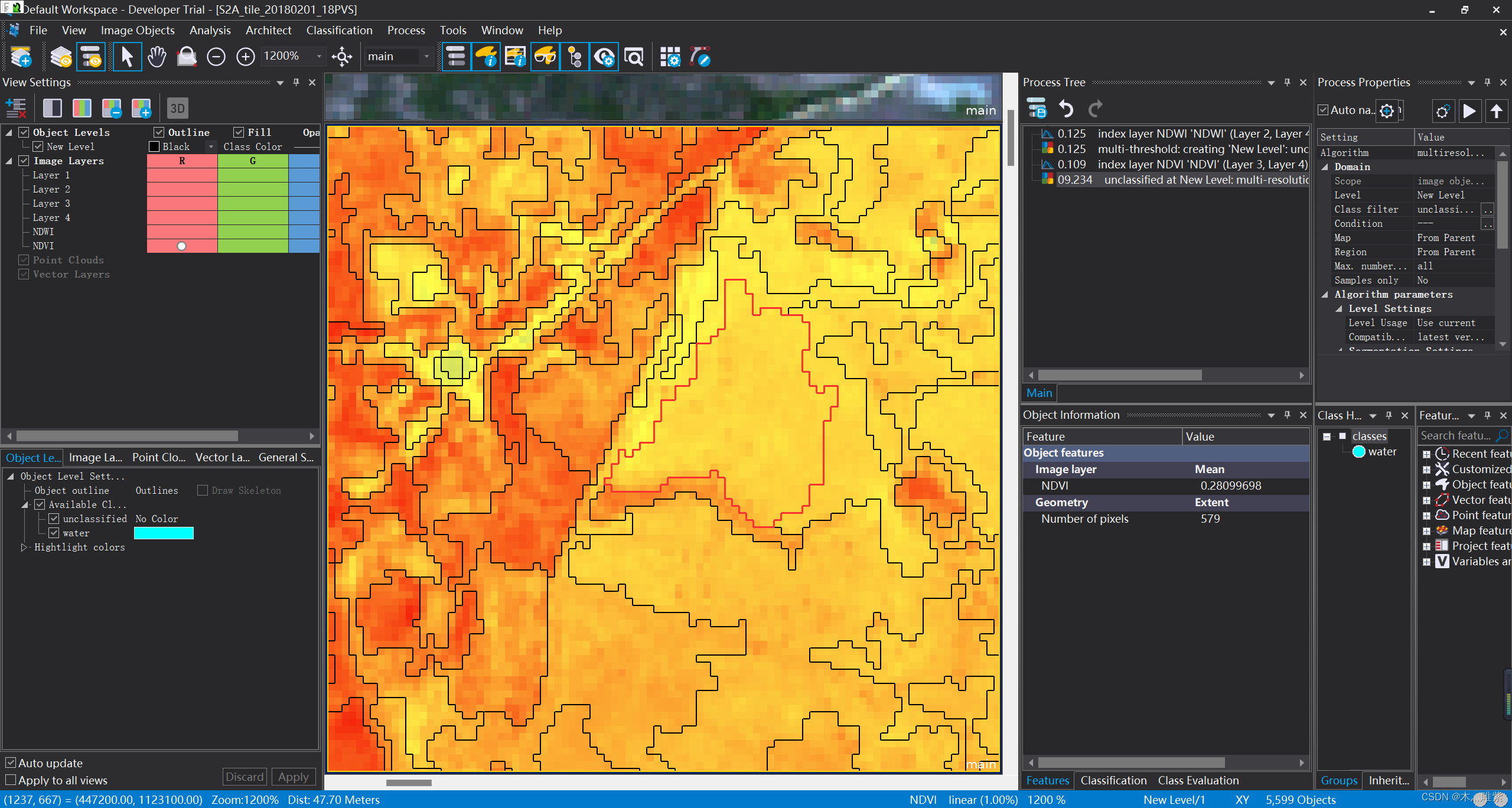 【eCognition入门】2. 尝试动态分类_ecognition软件-CSDN博客
