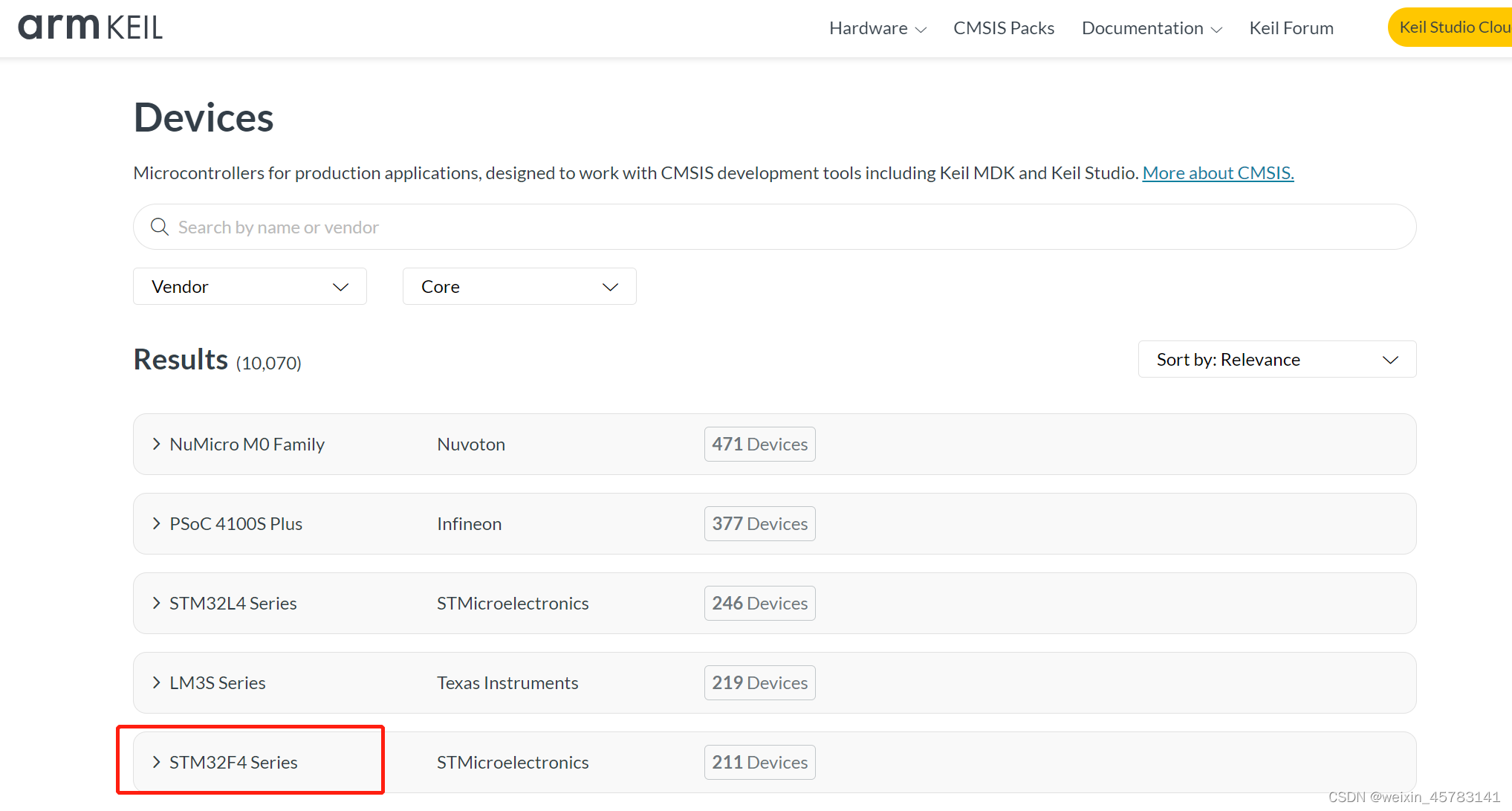 Keil5中STM32F4xx芯片包下载安装_stm32f4芯片包-CSDN博客