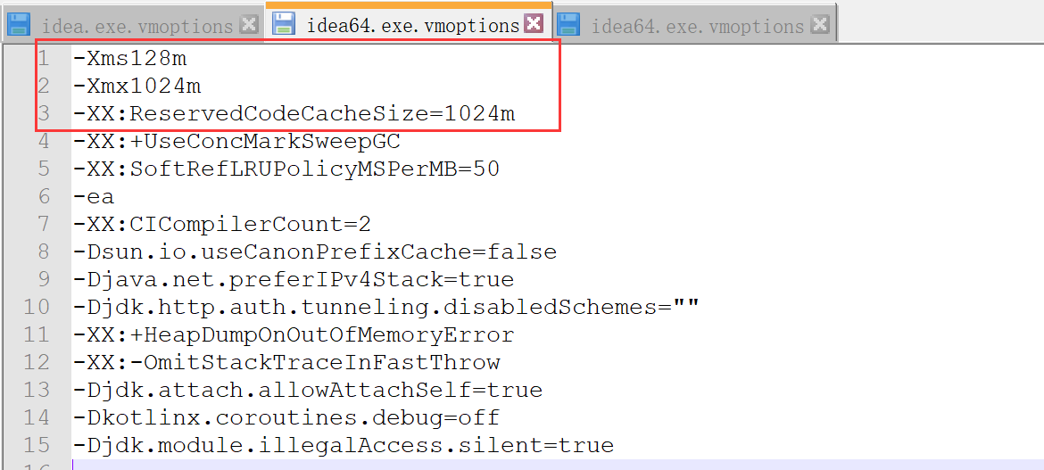 idea修改jvm堆内存后导致启动不了_idea 修改jvm 参数 以后无法启动-CSDN博客