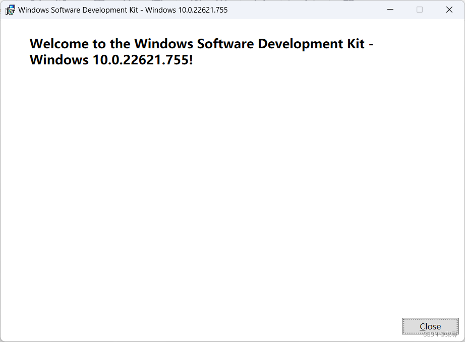 Win11 安装 Windows SDK_win11sdk-CSDN博客