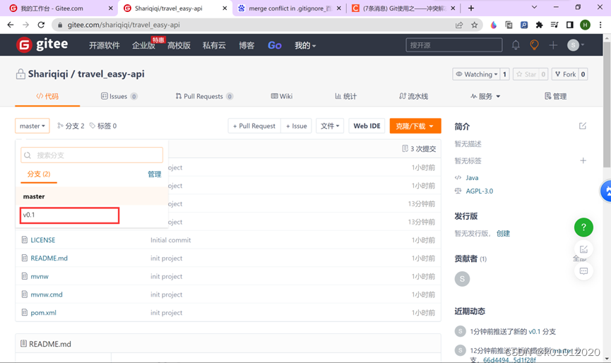 【CH01】创建、初始化SpringBoot项目与项目git管理_git新建spring boot项目-CSDN博客
