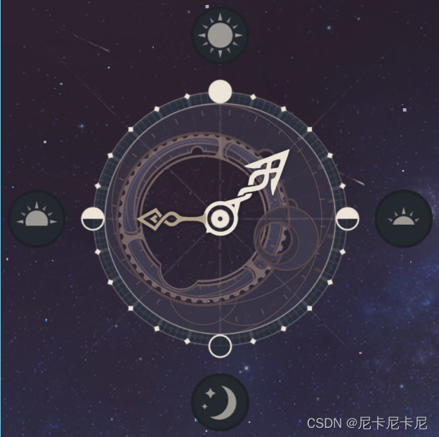 前端快速学习记录:实现一个原神时钟(简易版)前端实现配置时钟样式 Csdn博客