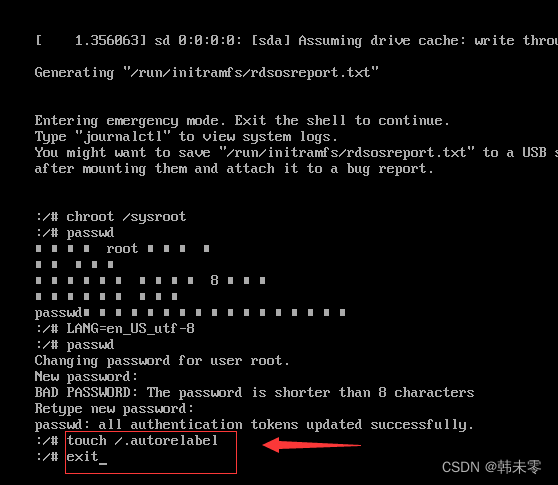 Linux-Centos7.9破解root密码_centos7.9修改root密码-CSDN博客