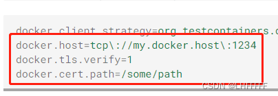 java使用testcontainer自定义docker连接-CSDN博客