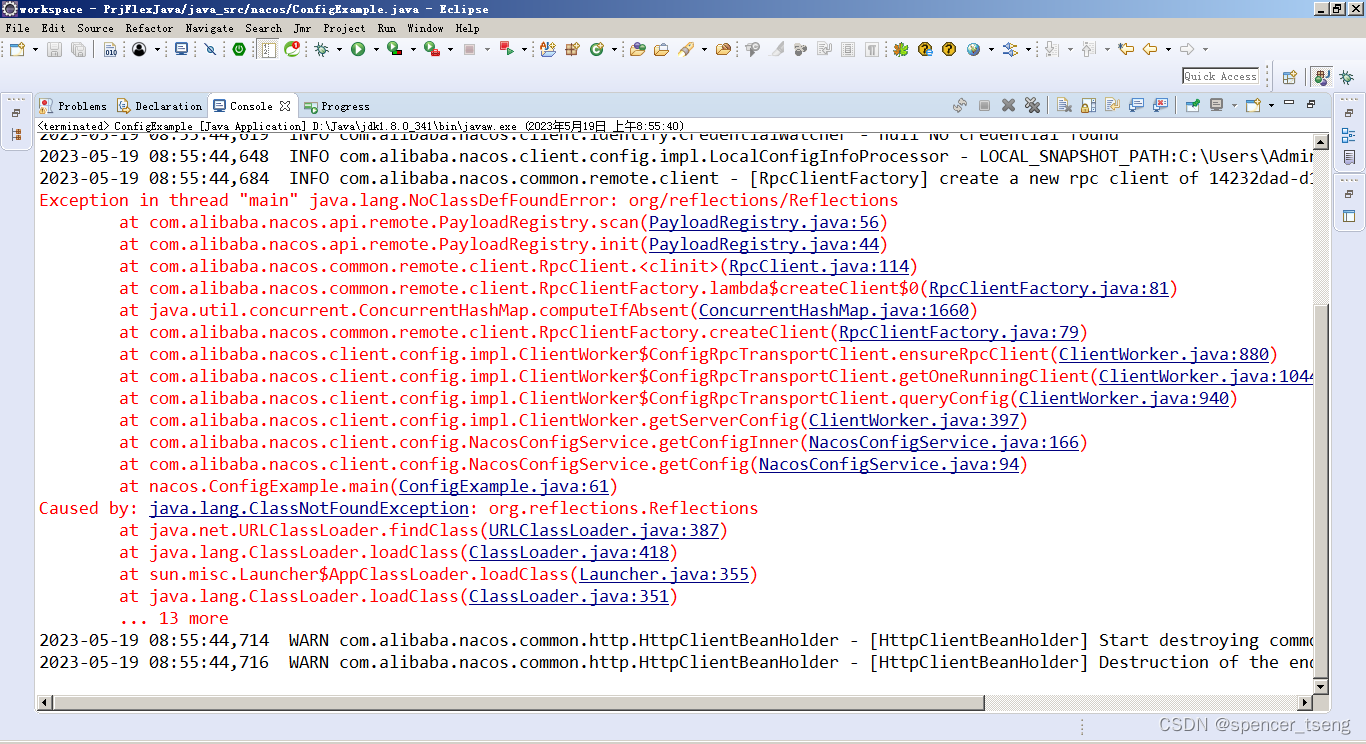 java.lang.ClassNotFoundException: org.reflections.Reflections-CSDN博客