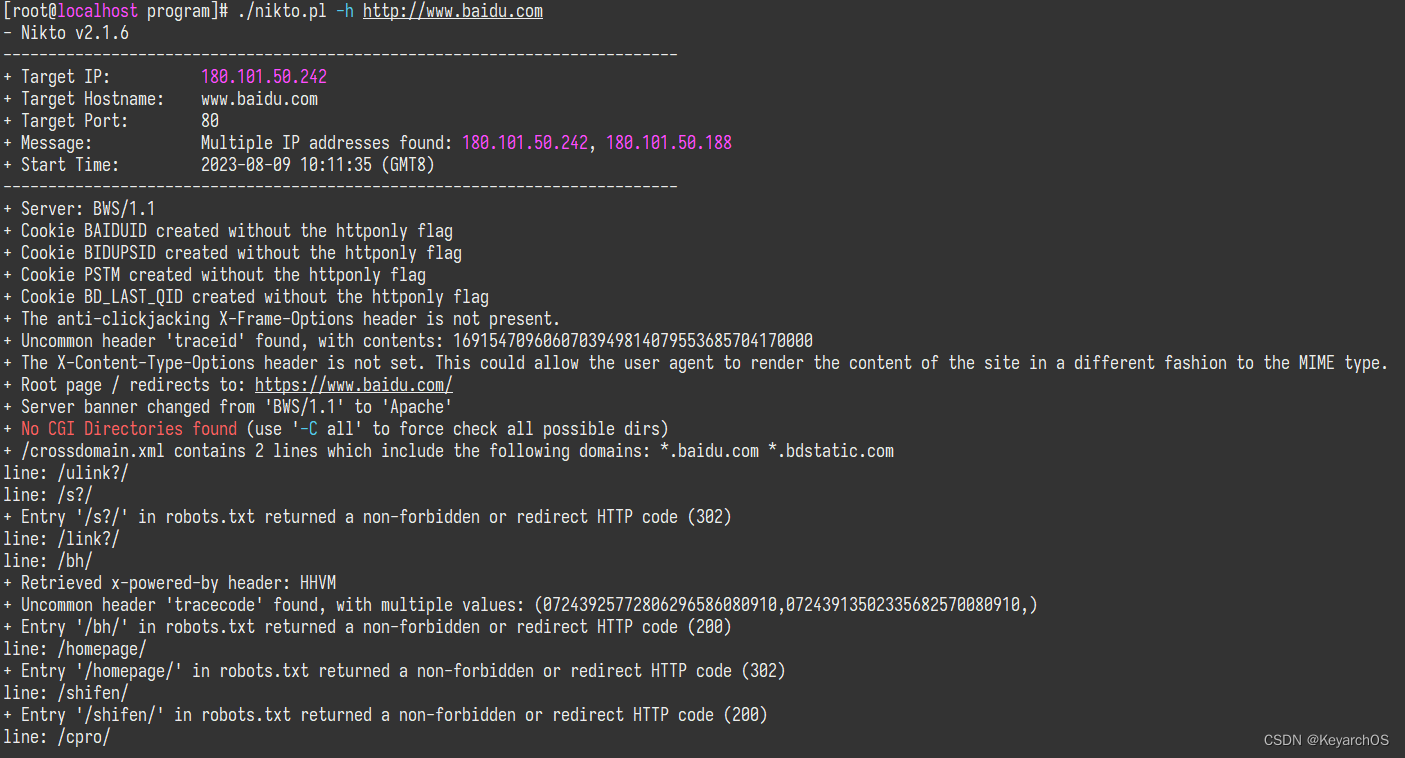 基于KOS系统探究Nikto:一款实用的Web漏洞扫描器_nikto怎么扫描漏洞-CSDN博客