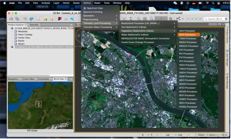 SNAP 5. 使用snap进行NDVI的计算_snap计算ndvi-CSDN博客