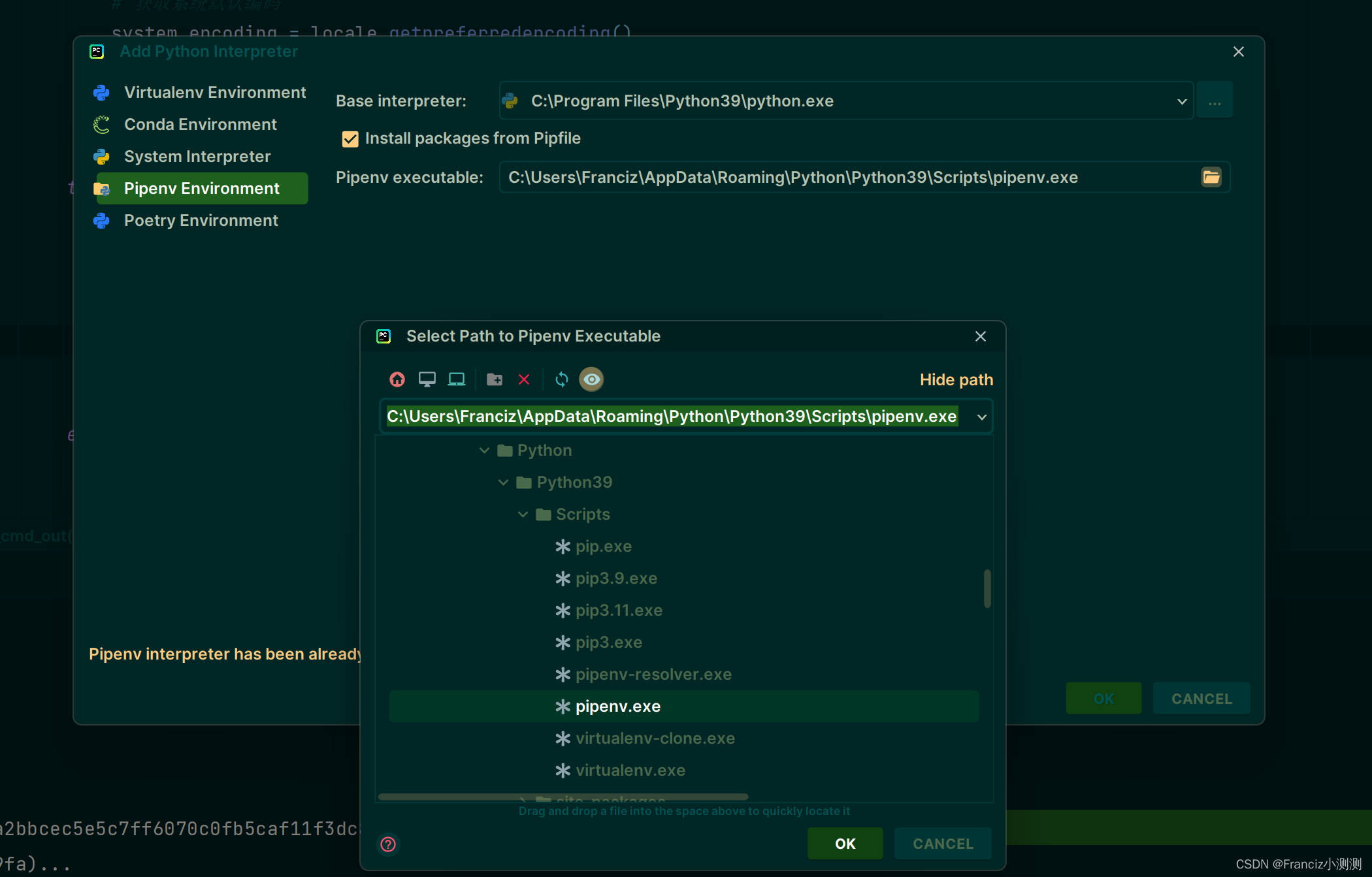 pycharm环境配置问题解决一览_failed to create virtual environment-CSDN博客