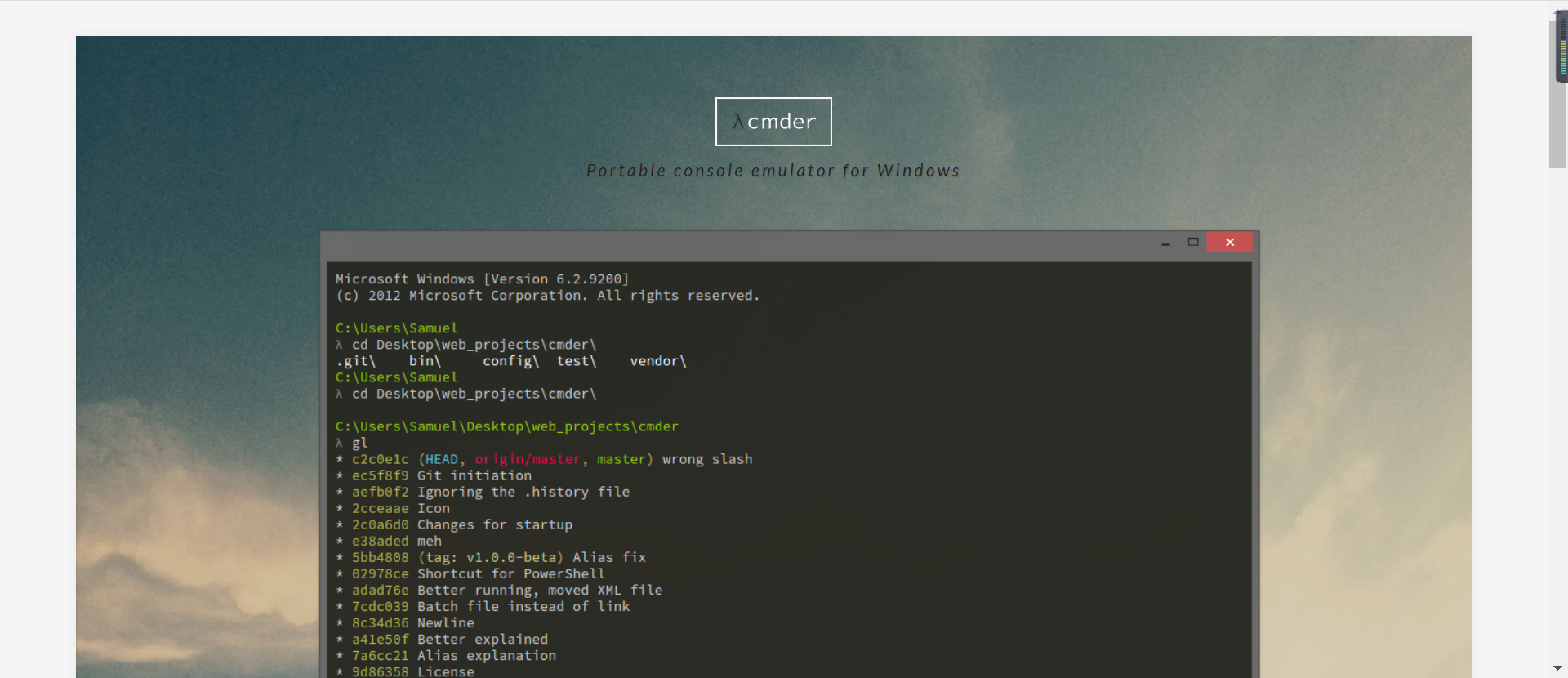 Cmder的安装与配置_cmder 安装-CSDN博客