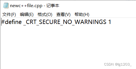 Visual studio添加#define _CRT_SECURE_NO_WARNINGS_define crt-CSDN博客