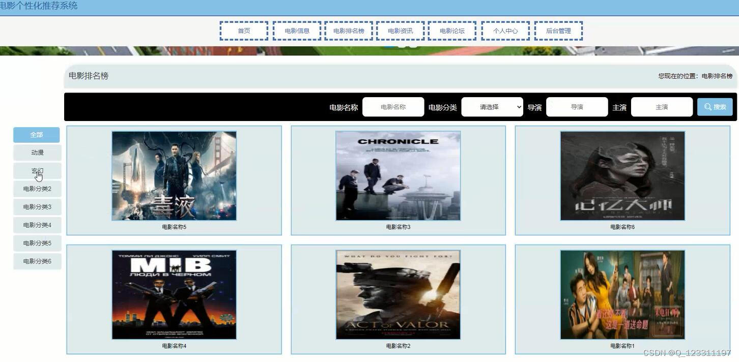 Python毕业设计基于django的电影个性化推荐系统电影推荐系统设计课设代码 Csdn博客