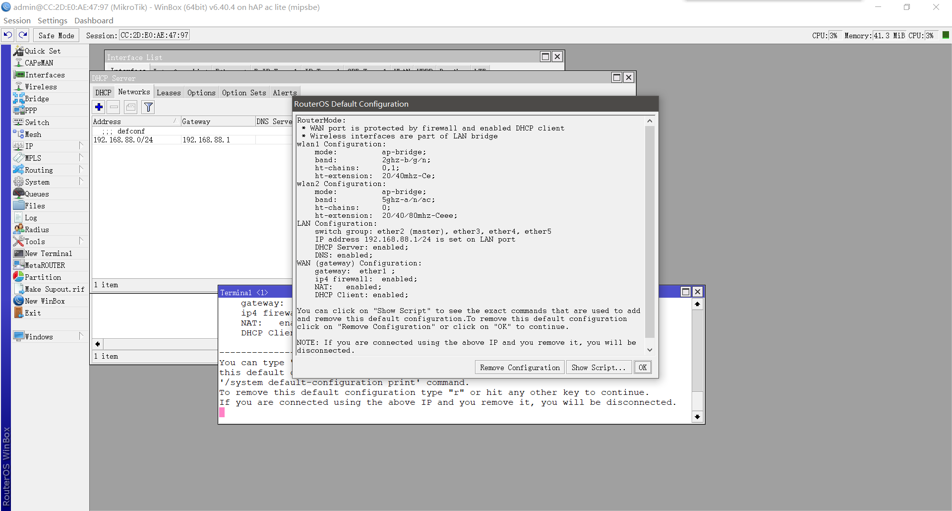 使用netinstall重置MIKROTIK RouterOS_mikrotik恢复出厂设置-CSDN博客