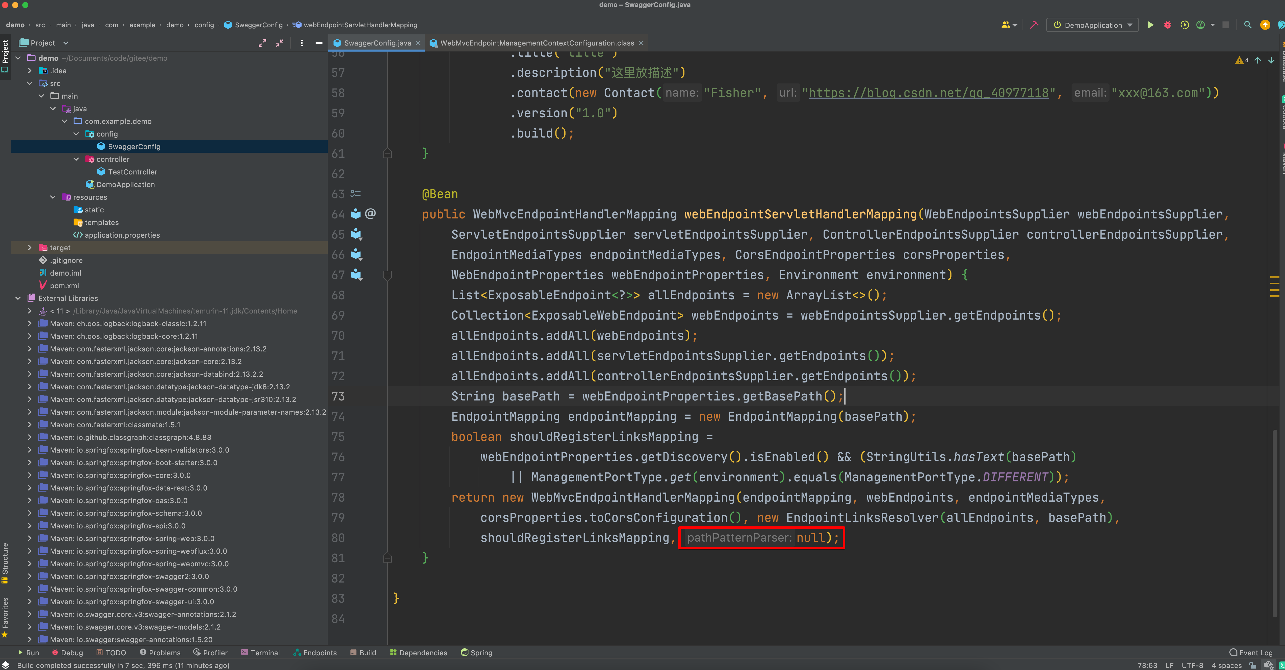 解决Failed to start bean ‘documentationPluginsBootstrapper‘； nested exception is java.lang ...
