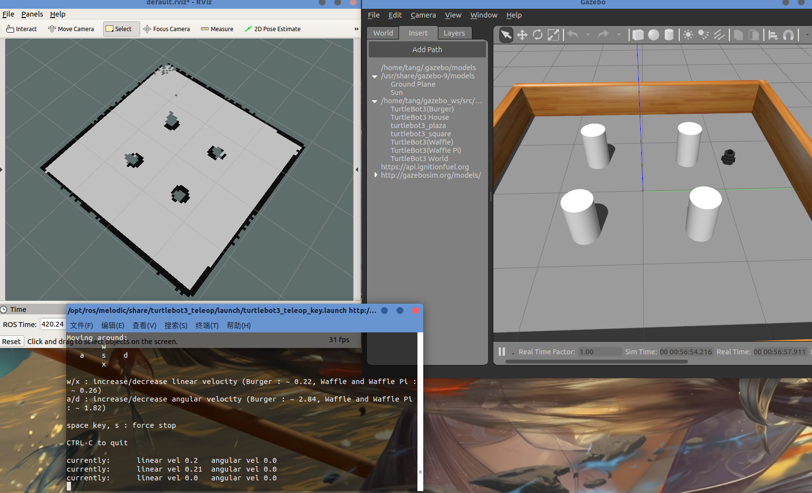 gazebo+turtlebot3+gmapping建二维地图_gazebo导入地图模型-CSDN博客
