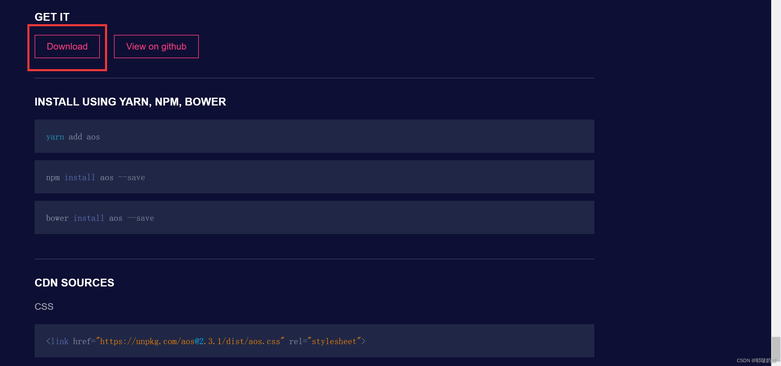 aos页面滚动动画库的使用步骤_aos.css-CSDN博客