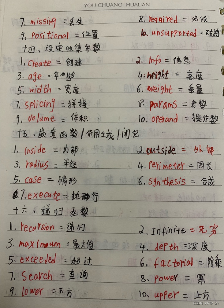 Python编程英语词汇大全apppython编程英语词汇大全 Csdn博客