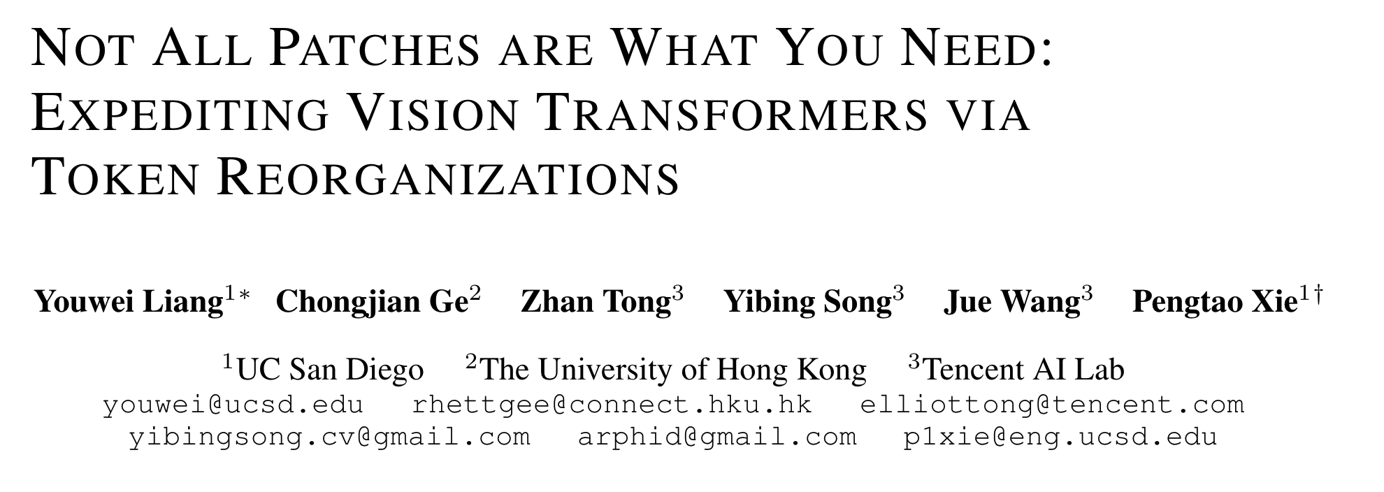 【ViT论文】Not All Patches are What You Need: Expediting Vision Transformers via Token ...