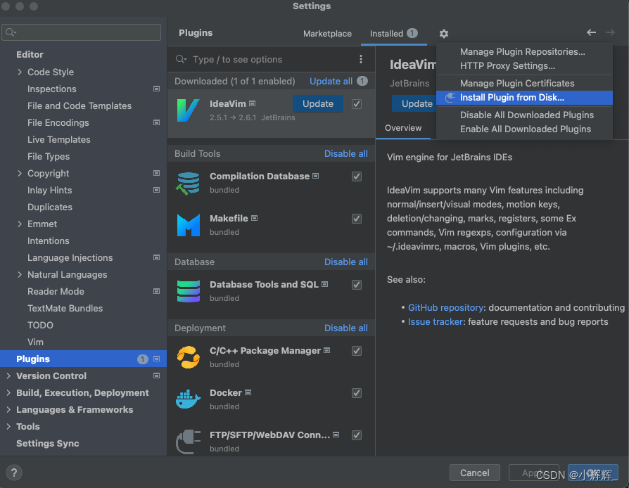 IdeaVim 2.6.1插件修复。Pycharm/Clion/JetBrain_ides vim-CSDN博客