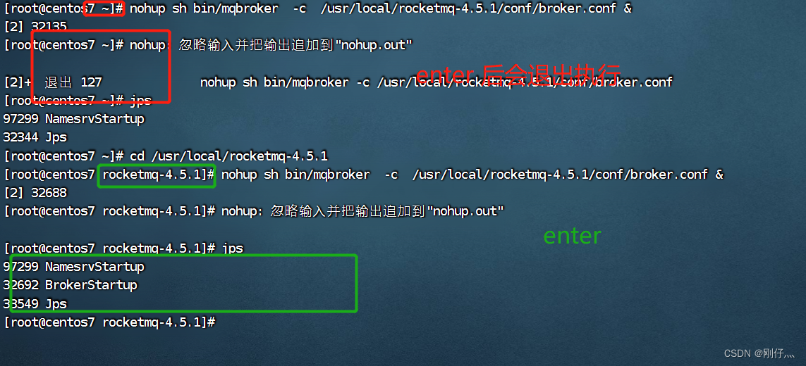 rocketmq nohup: 忽略输入并把输出追加到“nohup.out“_[root@192 rocketmq-console]# nohup: 忽略输入并把输出追加到"no-CSDN博客