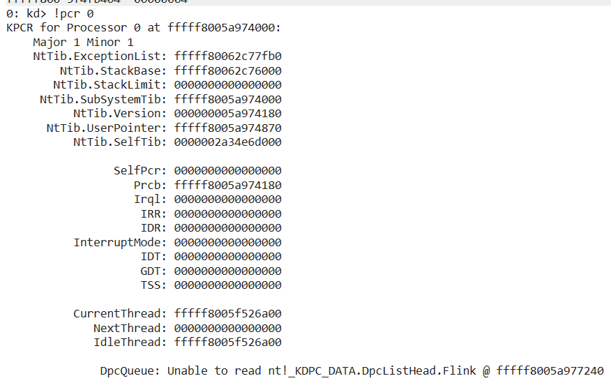 WinDbg x64内核之寻找KdVersionBlock_could not get address of nt ...