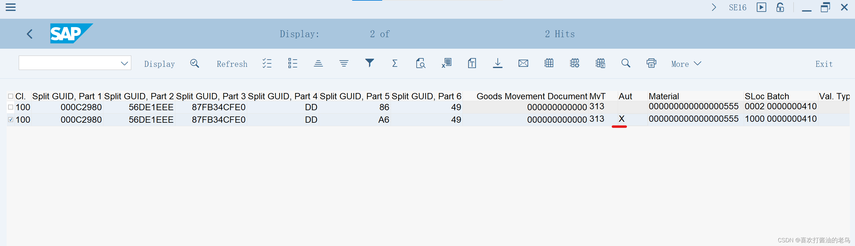SAP MM 表MATDOC里的XAUTO字段？_matdoc 表可以更改吗-CSDN博客