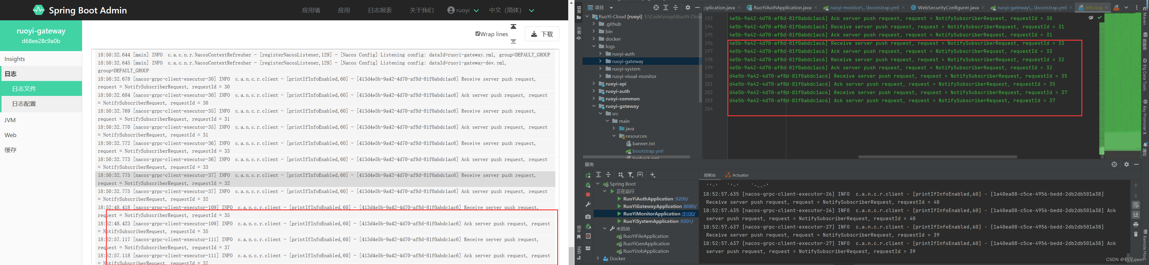 若依项目解读（微服务版）——4.监控模块（Springboot Admin）_若依框架数据监控-CSDN博客