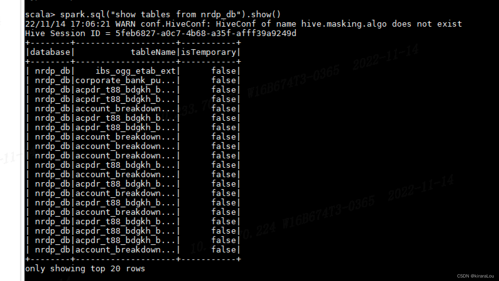 【Spark】Spark DataFrame – 获取超过 20 行和列的完整值_sparksql.show显示不全-CSDN博客