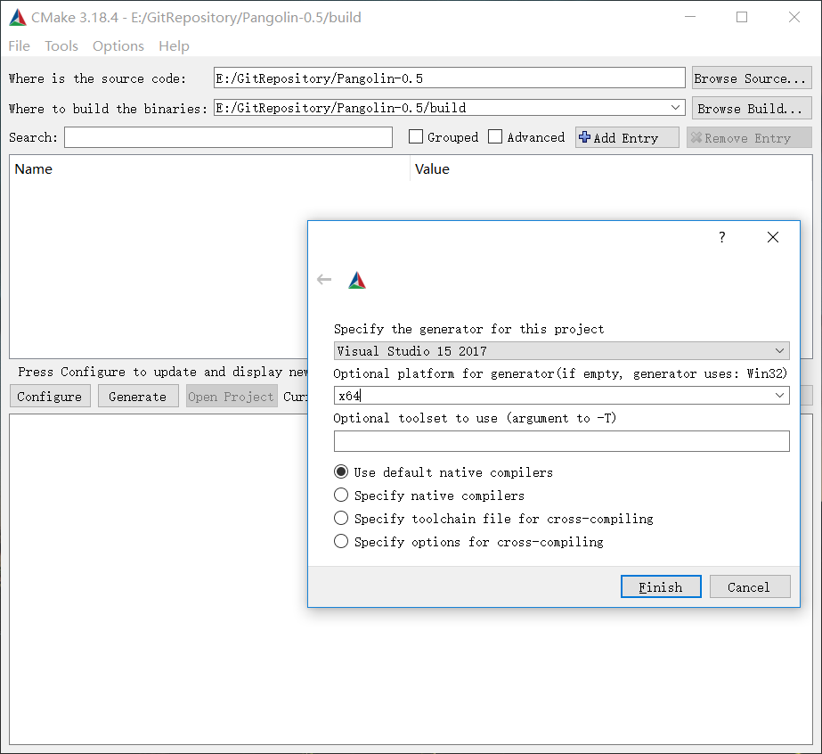 Windows10 + VS2017 + Pangolin + 依赖库 配置指南_vs调用pangolin-CSDN博客