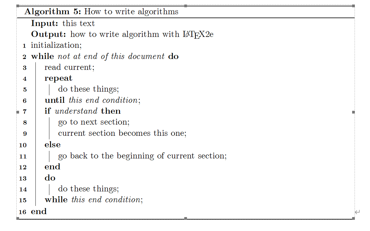 algorithm2e笔记，记录一下常规操作_wps r如何使用algorithm2e-CSDN博客