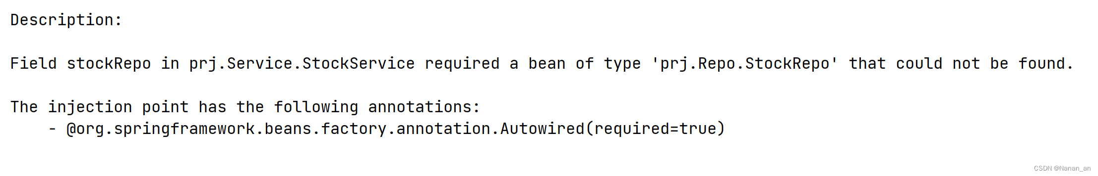 【新手保护保护期——SpringBoot篇】@org.springframework.beans.factory.annotation.Autowired(required=true ...