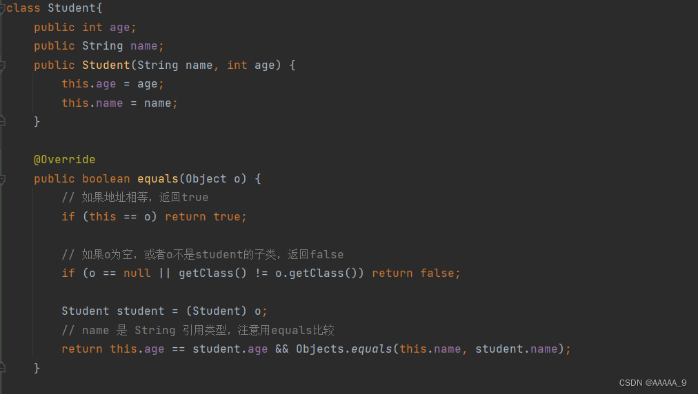 Java中对象的比较 Java比较对象的大小 Csdn博客