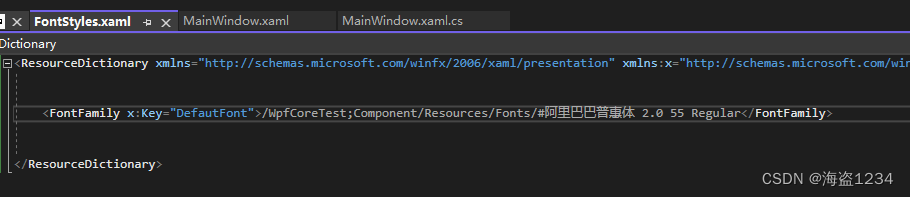 WPF使用外部字体文件（.ttf/.otf）_wpf 字体-CSDN博客