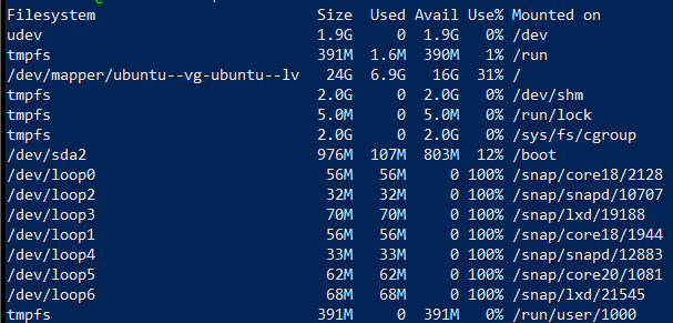 ubuntu20.04 server 安装后磁盘空间只有一半的处理_ubuntu lsblk 查看 硬盘空间只有一半-CSDN博客