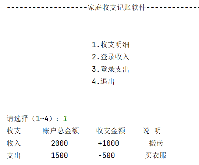家庭记账程序c语言 家庭收支记账软件综合案例 Csdn博客