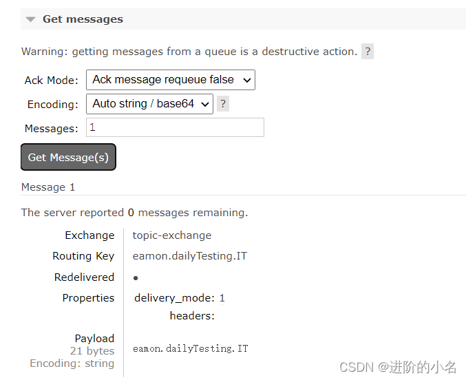【外行也能看懂的rabbitmq系列(二)】—— Rabbitmq的web管理界面rabbitmqmanagement详解(内含topic模式通配符实操)rabbitmq Web Csdn博客
