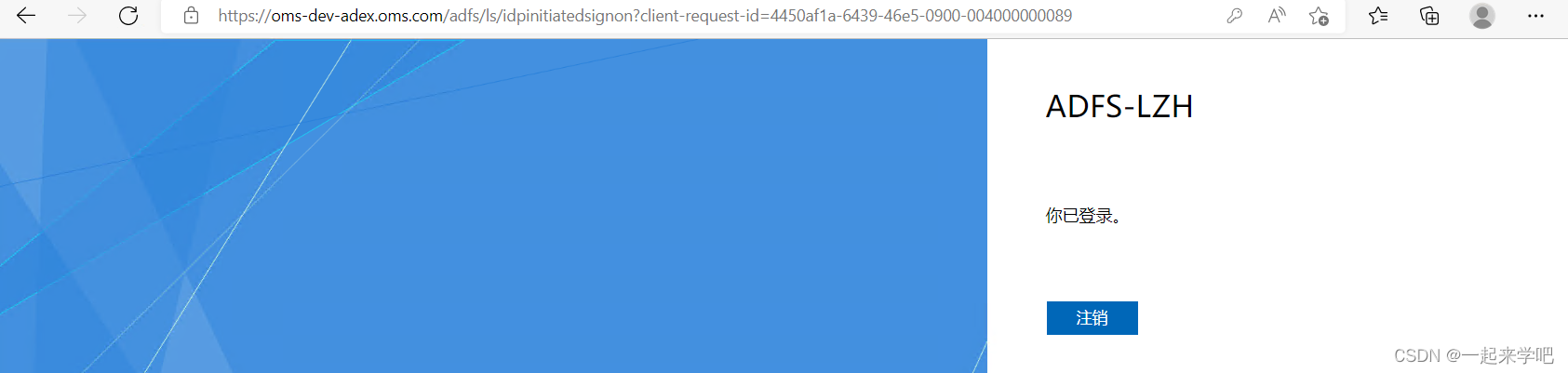 第六章【ADFS集成Exchang实现OWA\ECP单点登录SSO】验证AD联合身份验证（ADFS）是否配置成功-CSDN博客