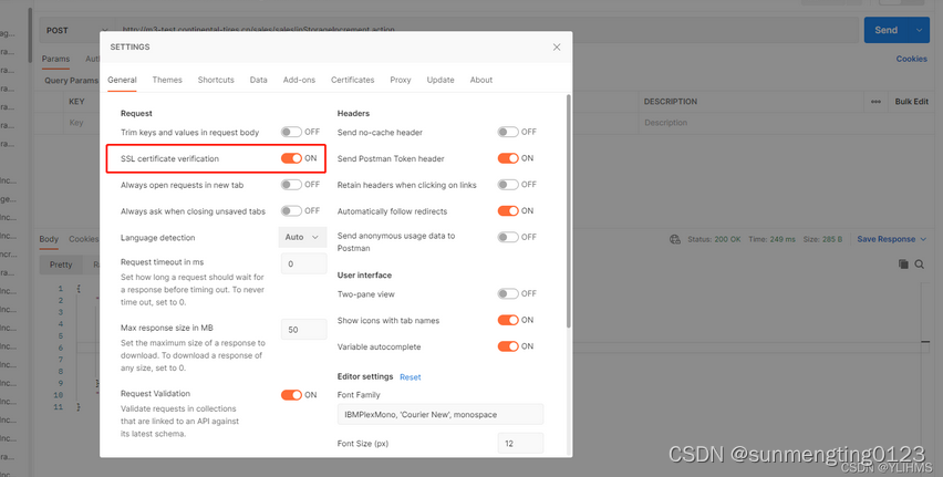 [postman] SSL Error: Unable to verify the first certificate(已解决)-CSDN博客