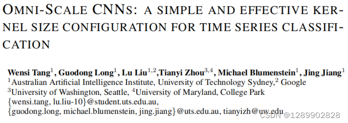 论文笔记-时序分类-OS-CNN_omni-scale cnns: a simple and effective kernel siz-CSDN博客