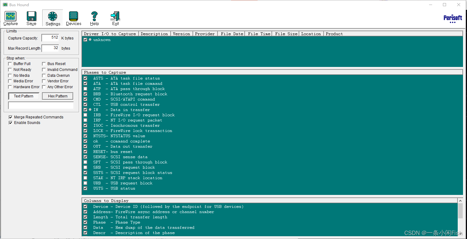 Bus Hound总线分析工具的使用_bushound-CSDN博客