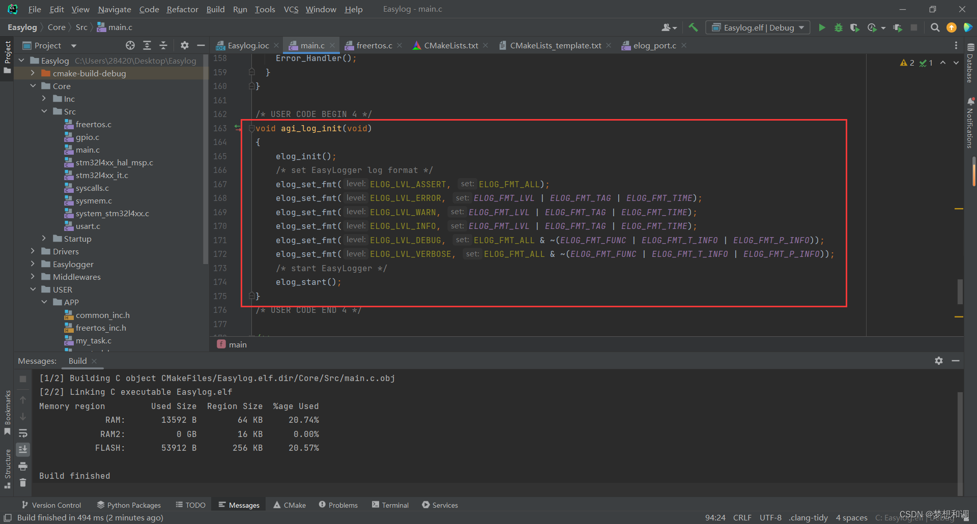 移植Easylog至STM32L4小熊派_log4c stm32-CSDN博客