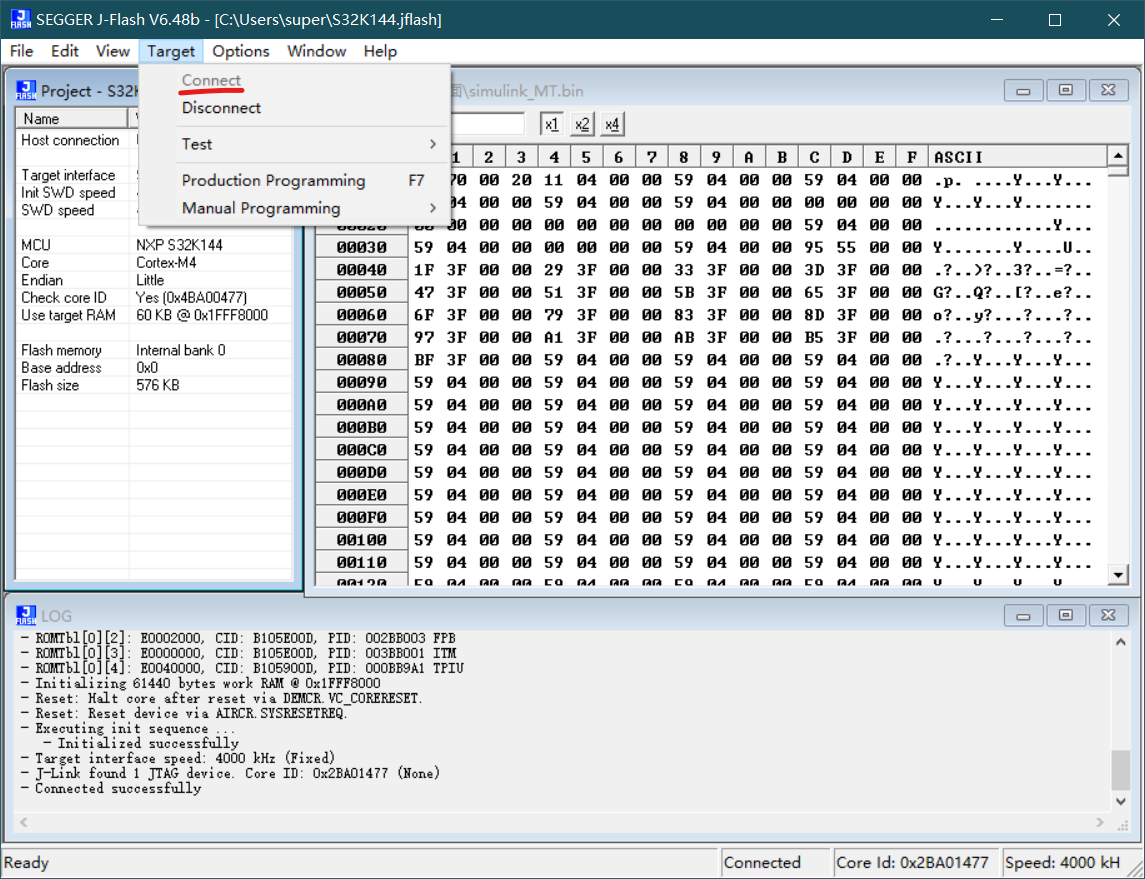 JLINK报错Could not find core in Coresight setupCould not find core in Coresight setup Failed to ...