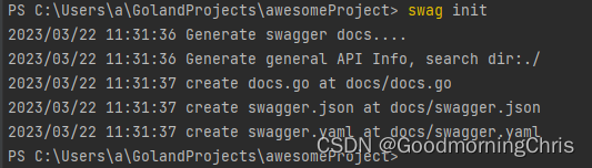 go使用报错：swag : 无法将“swag”项识别为 cmdlet、函数、脚本文件或可运行程序的名称_swag : 无法将“swag”项识别为 cmdlet、函数、脚本文件或可运行程序的名称 ...