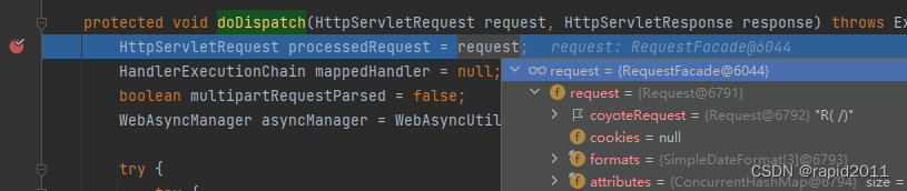 SpringBoot2-7 Web2 请求参数处理 只有Post才能带隐藏_method，只允许额外三种(PUT DELETE PATCH)；doDispatch就是每个请求都会调用的方法 ...