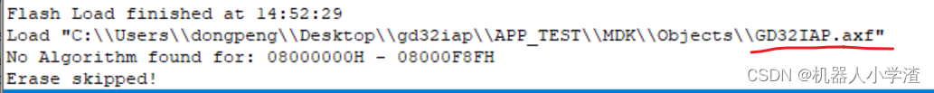 GD32/STM32在下载时遇到的No Algorithm found for: 08000000H - 08000F8FH问题_no algoristhm found for iap-CSDN博客
