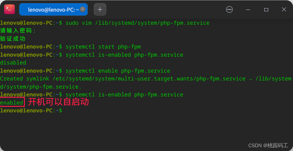 Php Fpm开机自启动详细教程 Php Fpm 启动 Csdn博客
