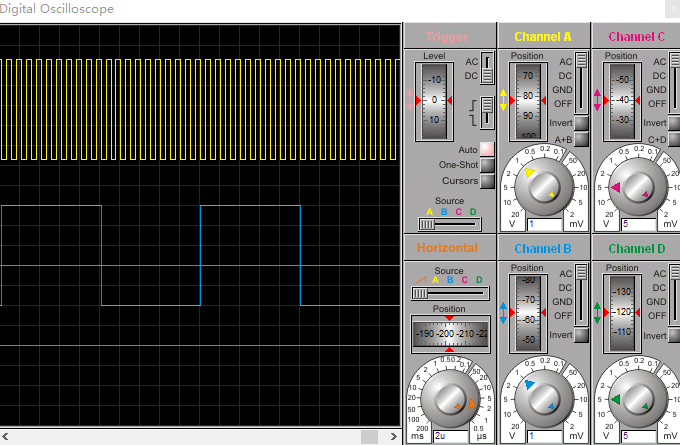 [Proteus Simulation 8086] Timer 8253 Generate Waveform Generator - Programmer Sought