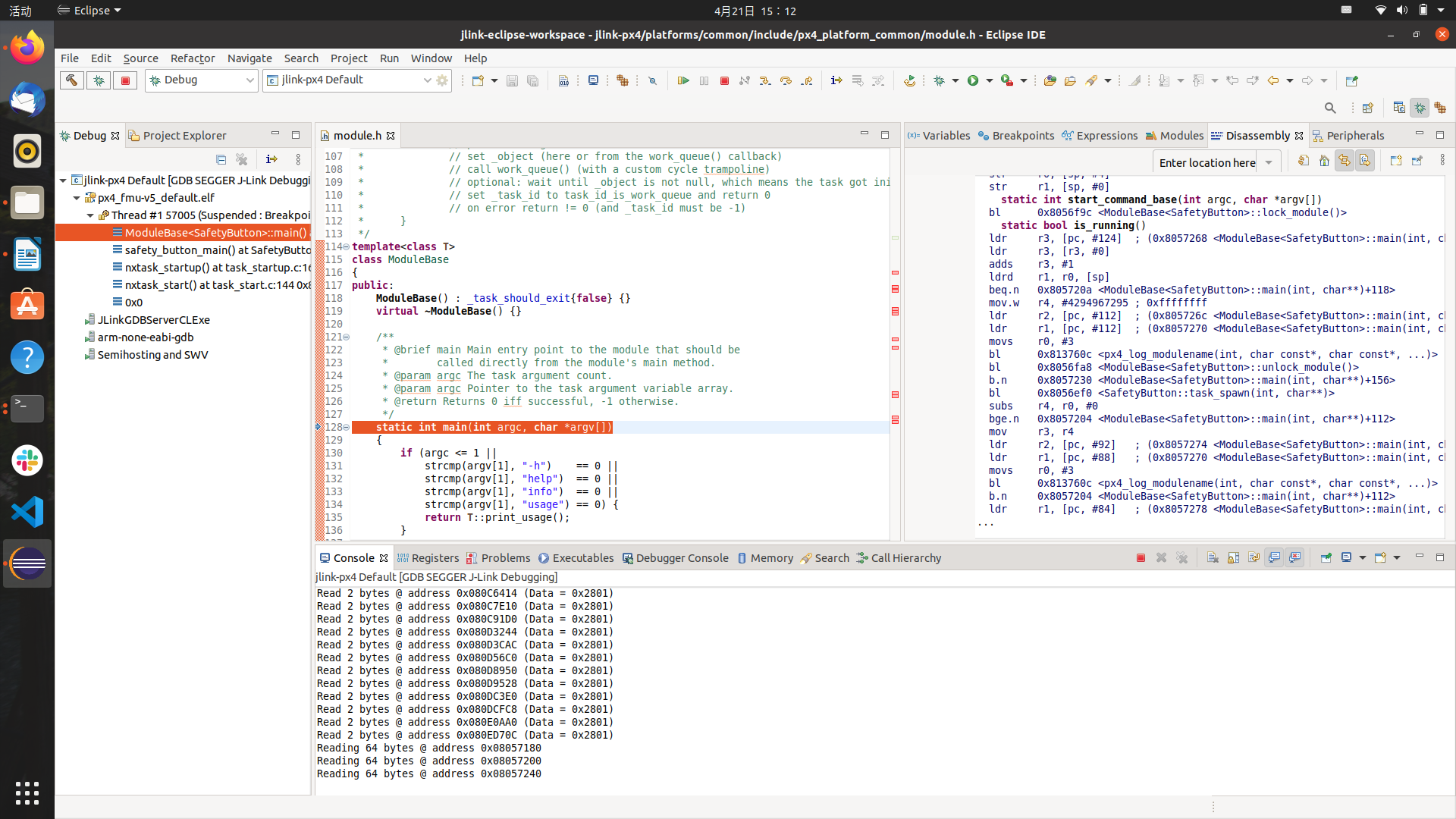 为PX4建立J-Link Eclipse交叉调试环境_px4代码调试-CSDN博客
