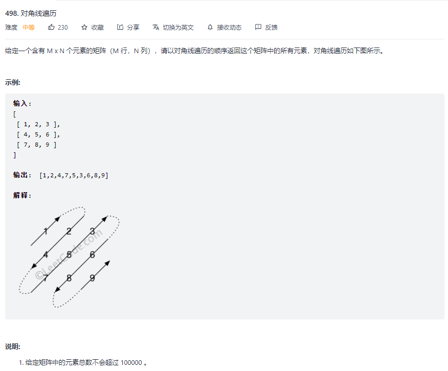 对角线遍历反对角线遍历 Csdn博客 