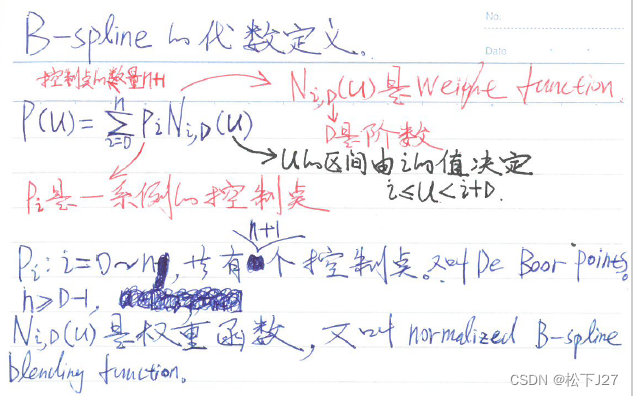 数值计算 B样条函数(b Spline)松下j27的博客 Csdn博客
