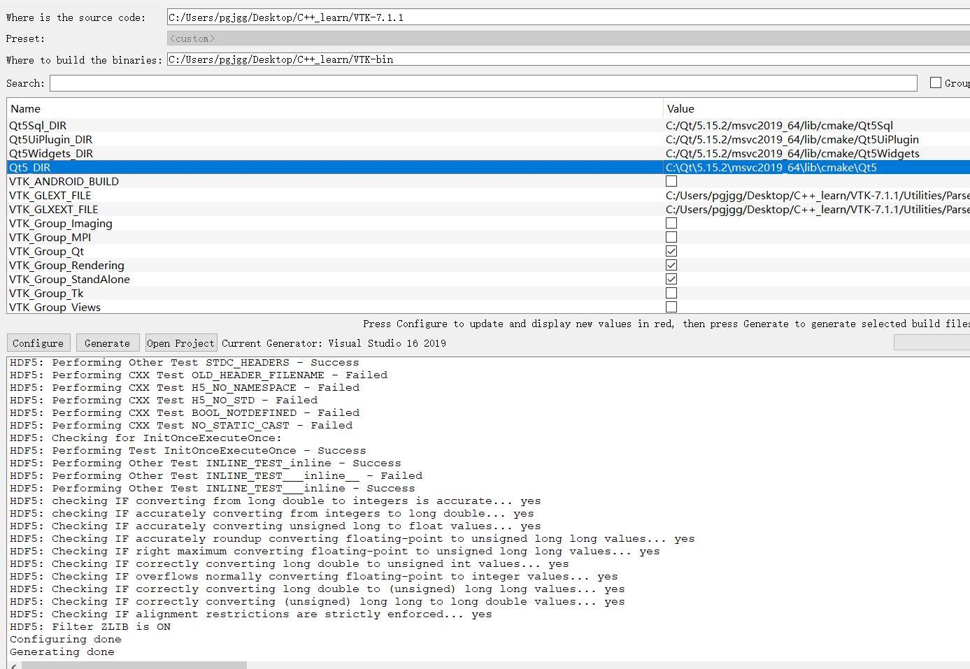 三战VS2019编译VTK7.1+Qt5.15.2_vs配置vtk出现无法打开输入文件-CSDN博客